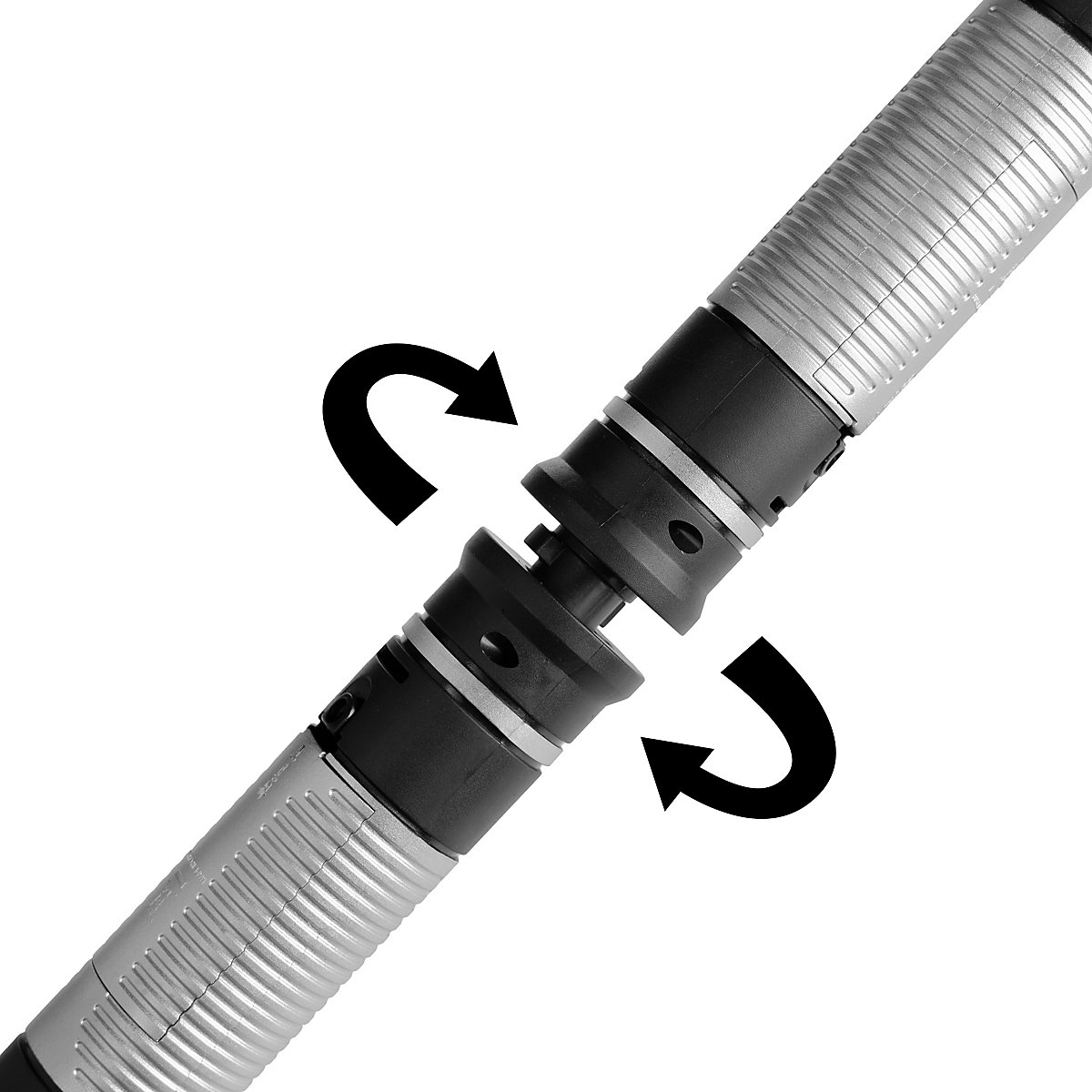 Double blade connector for lightsaber with lightsaber sound effects ...