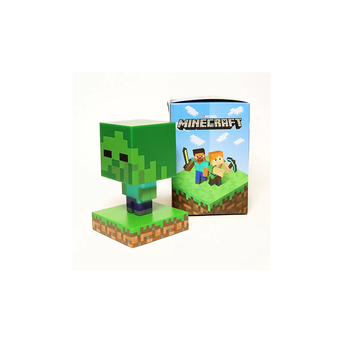Minecraft - Minecraft 3D Motive Lamp "Zombie" - kidomio.com