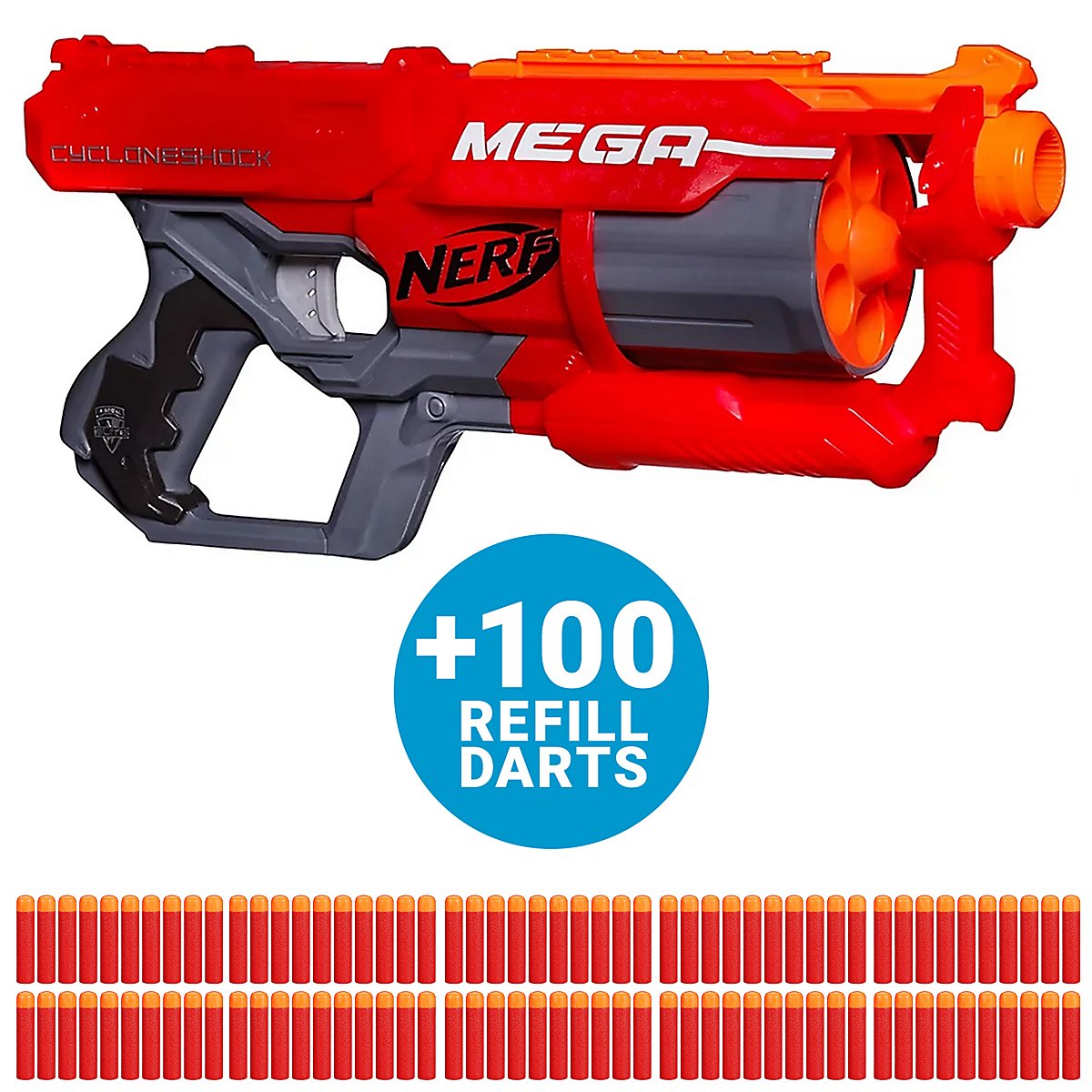 NERF - MEGA CycloneShock with Extra Darts - kidomio.com