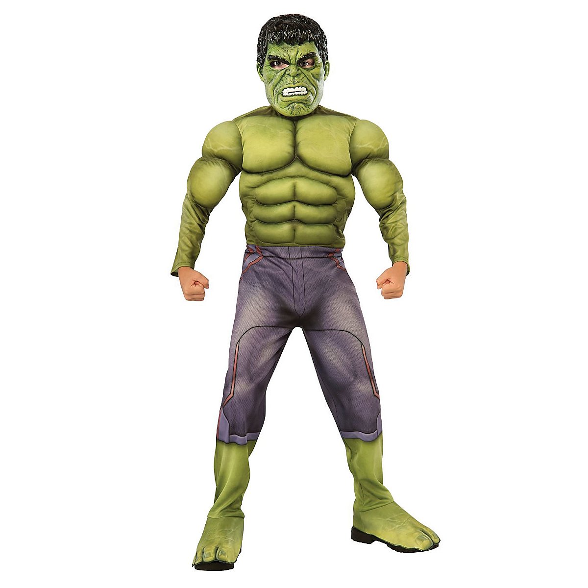 The Avengers Hulk Muscle Chest Kids Costume - kidomio.com