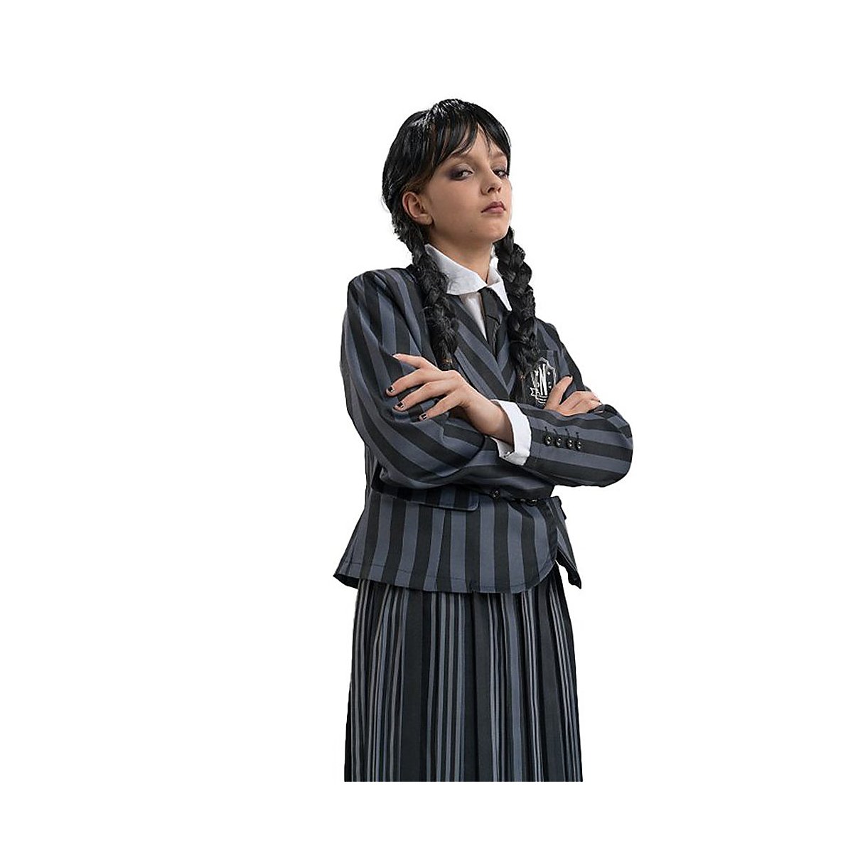 Wednesday school uniform black and gray for girls - kidomio.com