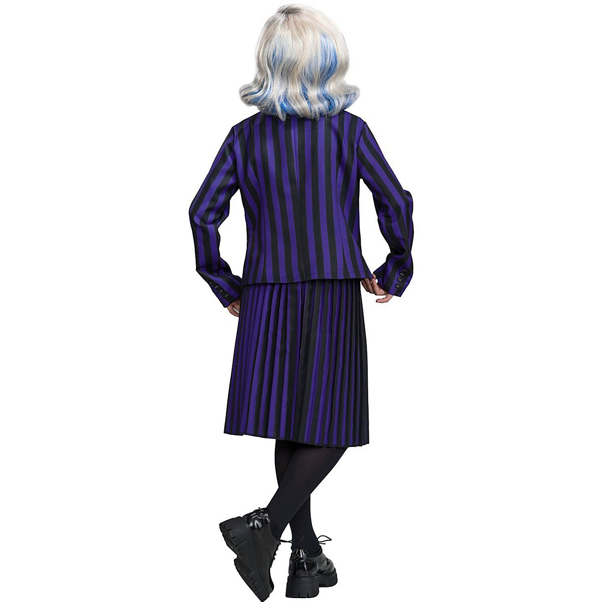 Wednesday school uniform black purple for girls - kidomio.com