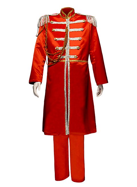 60er Popband Uniform "Sgt. Pepper" rot - maskworld.com