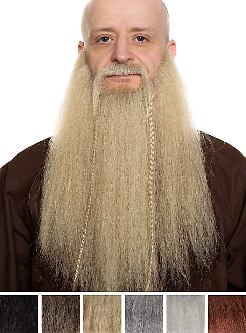 Bartset Wikinger mit Vollbart und Schnurrbart - maskworld.com