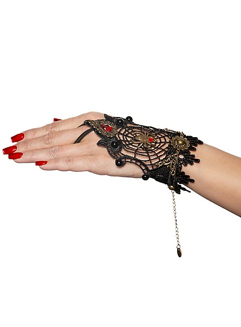Gothic Handschmuck Spinne - maskworld.com