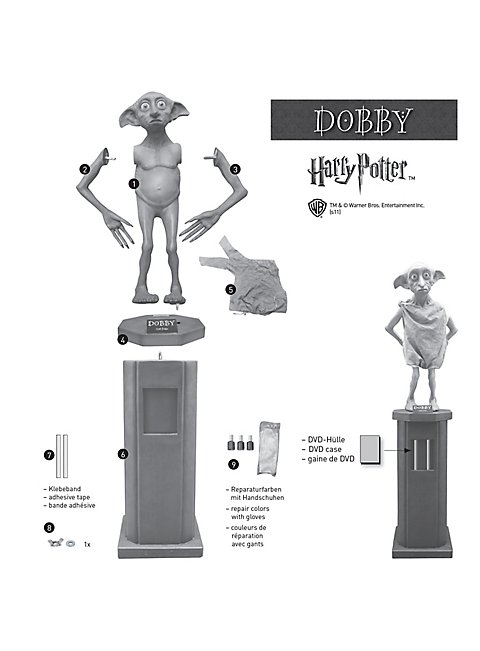 Harry Potter - Dobby auf Podest Life-Size Statue - maskworld.com