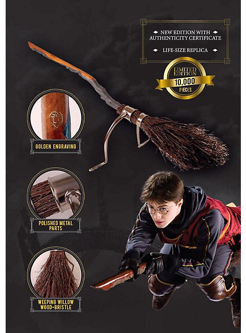 Harry Potter - Feuerblitz Flugbesen Replik 1/1 2022 Edition - maskworld.com