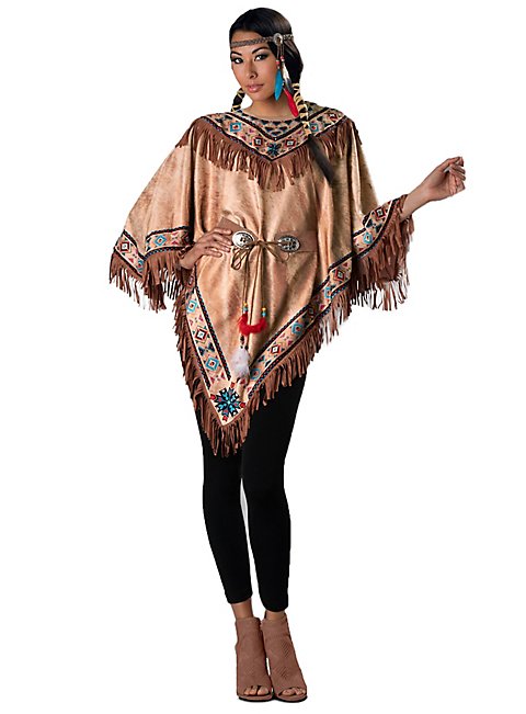 Indianerin Poncho - maskworld.com