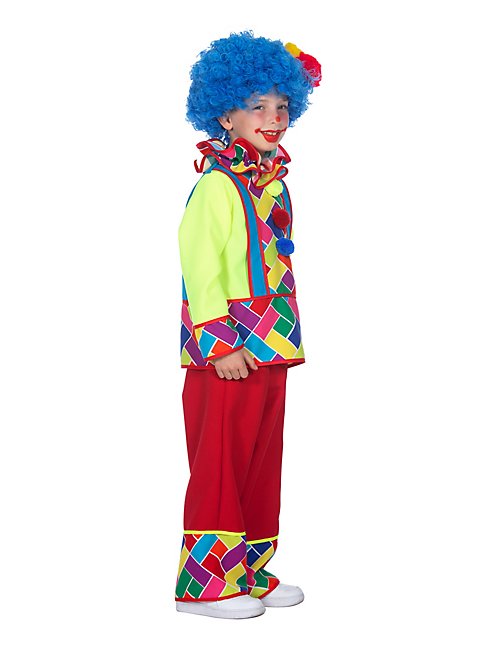 Knallbunter Clown Kostüm für Kinder - maskworld.com