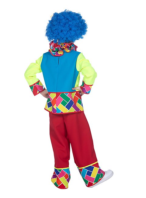 Knallbunter Clown Kostüm für Kinder - maskworld.com