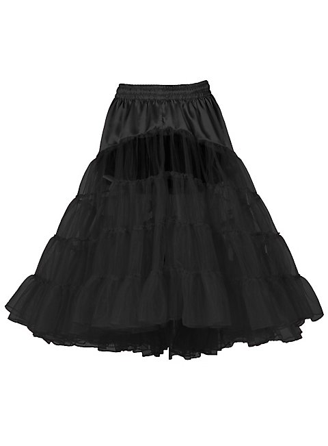 Knielanger Petticoat schwarz - maskworld.com