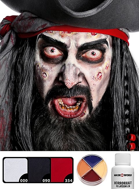 Make-up Set Zombie Pirat - maskworld.com