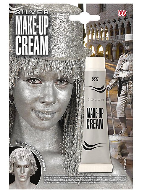 Make-up Tube silber - maskworld.com