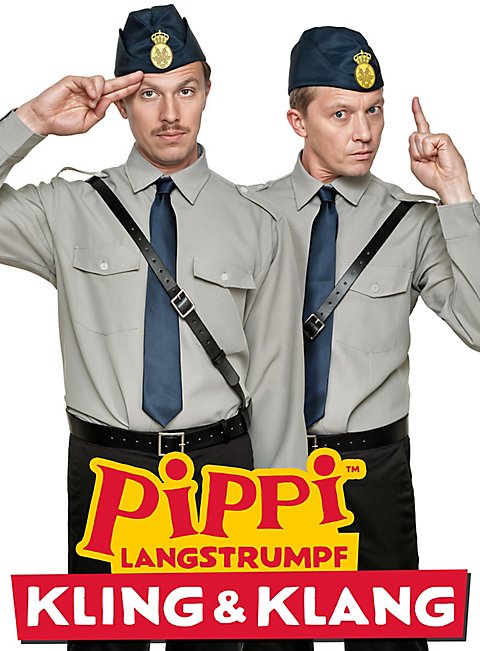 Pippi Langstrumpf – Kling und Klang Polizisten Kostüm - maskworld.com