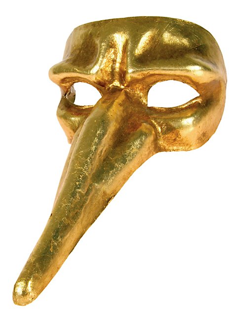Scaramouche oro - Venezianische Maske - maskworld.com
