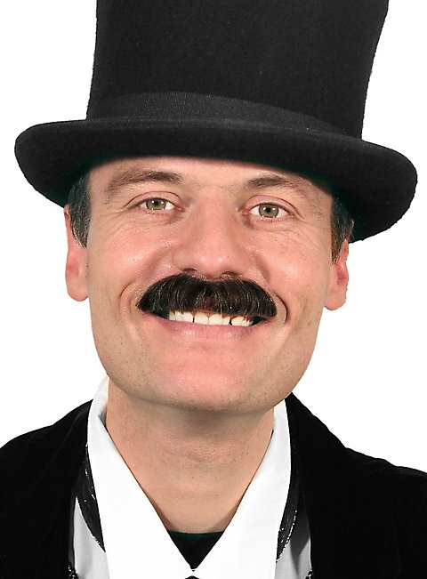 Schnurrbart Schnüffler mit Echthaar - maskworld.com