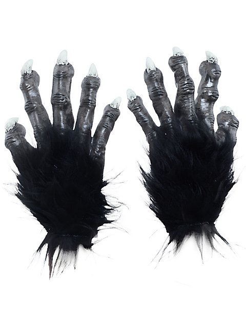Schwarze Werwolf Klauen - maskworld.com