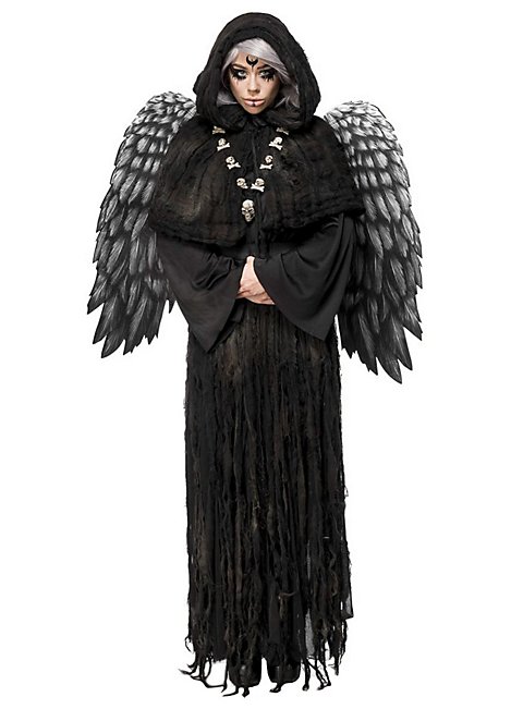 Schwarzer Engel Kostüm für Frauen - maskworld.com