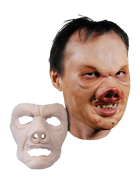 Special FX Fieses Schwein Maske zum Ankleben - maskworld.com