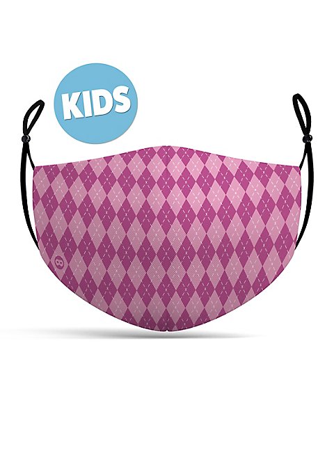 Stoffmaske für Kinder Zauberschule rosa - maskworld.com
