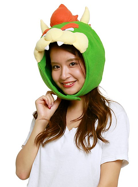Super Mario – Bowser Kigurumi Mütze - maskworld.com