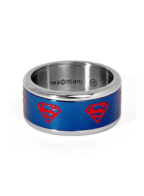 Superman - Logo Ring rotierend blau - maskworld.com