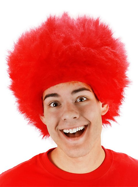 Wuschel-Perücke rot - maskworld.com