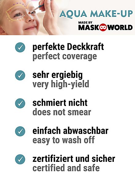 aqua make-up green metallic Peridot water make-up - maskworld.com