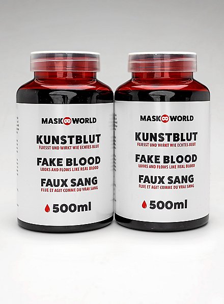 Artificial blood bottle 500 ml - film blood - maskworld.com