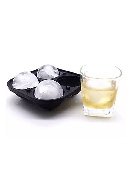 Ball ice cube silicone mould for ice cubes and for baking 4-grid ...