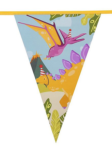 Banderines De Dinosaurios 6 Metros - maskworld.com