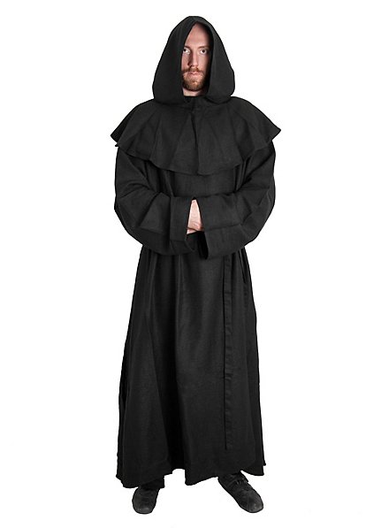 Monk's habit - Dominus, black - maskworld.com