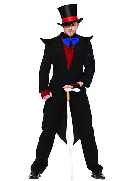 Black Top Hat red trim - maskworld.com