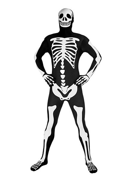 Blacklight Morphsuit Skeleton Full Body Costume - maskworld.com
