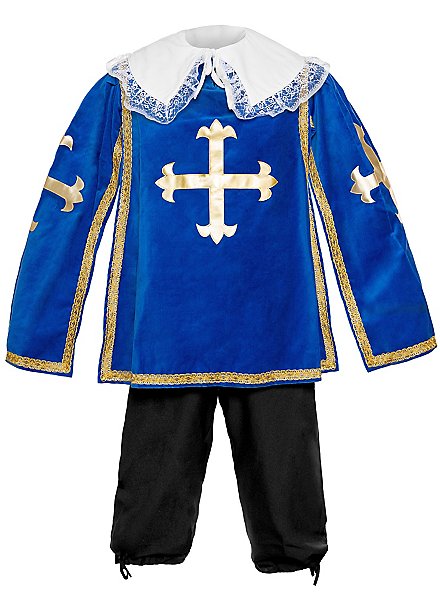 Blauw Musketier Kostuum - maskworld.com