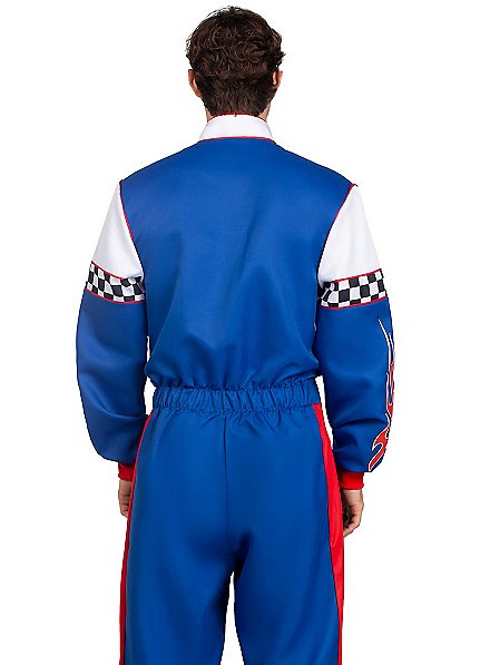 Blue And White Racing Driver Costume - maskworld.com