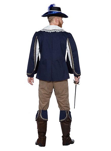 Blue Musketeer Costume for Men - maskworld.com