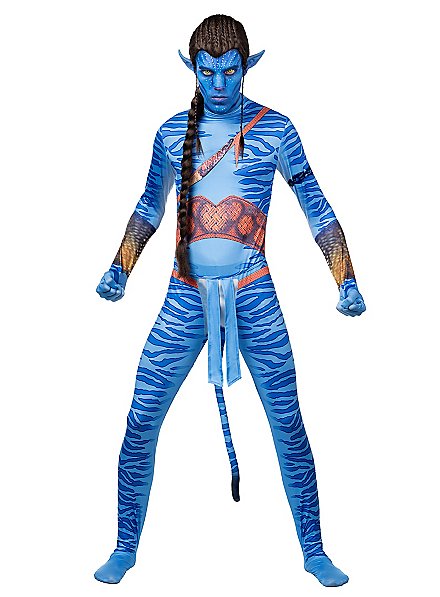 Blue Tribal Warrior Costume For Men
