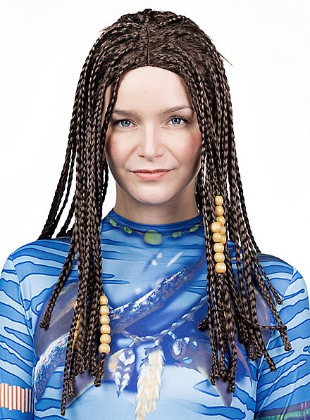 Blue Tribal Warrior Wig - maskworld.com