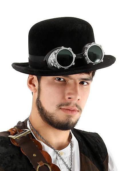 Bombetta steampunk nera - maskworld.com