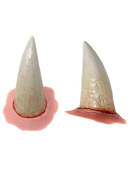 Bright Devil Horns Latex Appliqué - maskworld.com