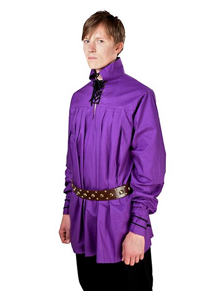 Camicia medievale - Carlo, viola - maskworld.com