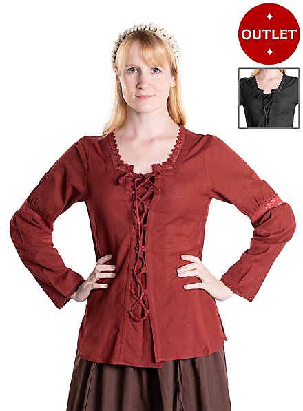Camicia medievale con pizzo - Emmi - maskworld.com