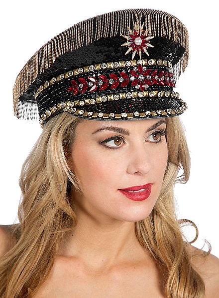 Cappello da ammiraglio con frange - maskworld.com