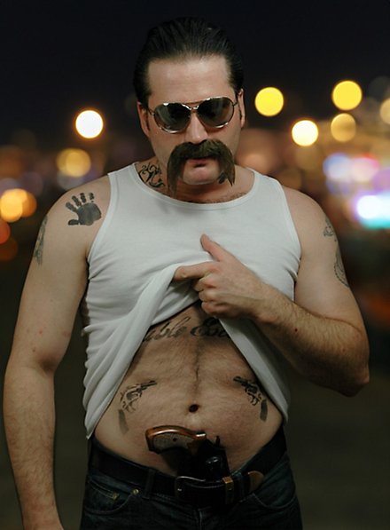 Cartel Gangster Real Hair Beard, Black - maskworld.com