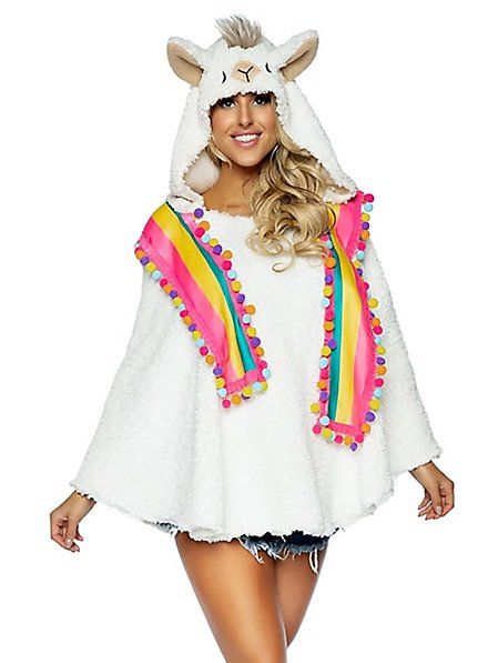 Casual Lama Poncho - maskworld.com