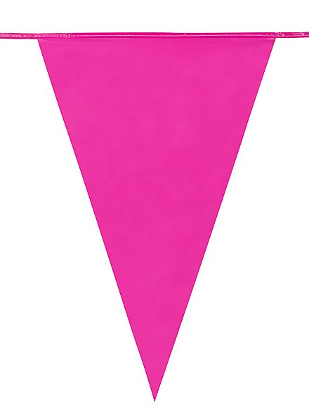 Catena di gagliardetti rosa da 10 metri - maskworld.com