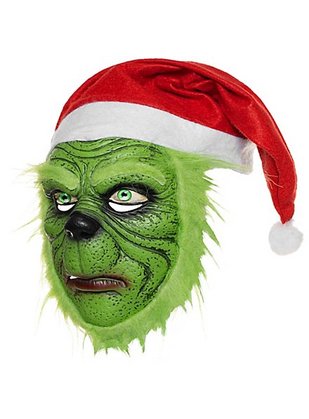 Christmas Grinch half mask - maskworld.com