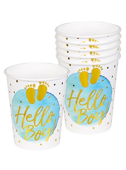 Ciao ragazzo! Bicchiere di carta 6 pezzi - maskworld.com