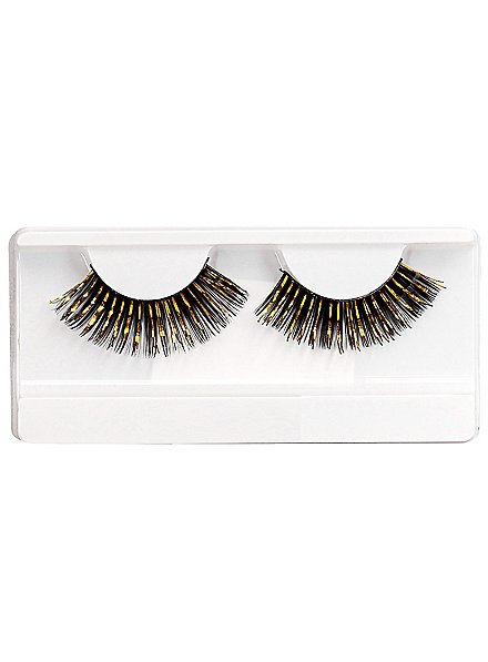 Cils longs noir-or - maskworld.com